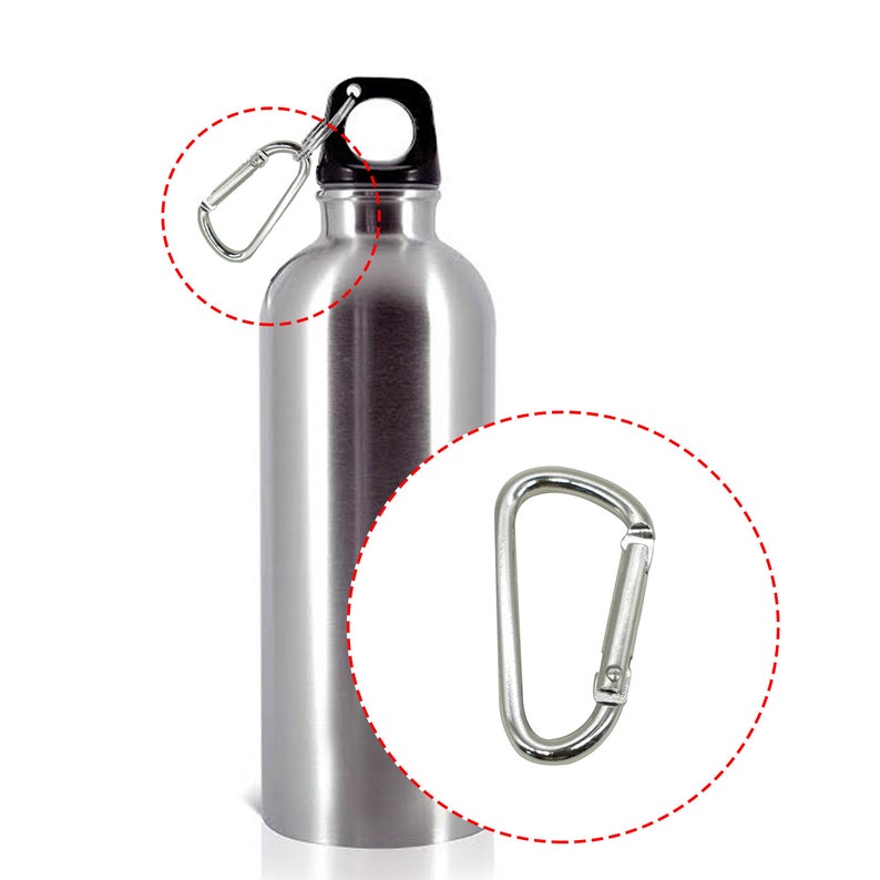 Silver Carabiner Small Spring Clip Snap Clasp Hook Keyring | Etsy UK