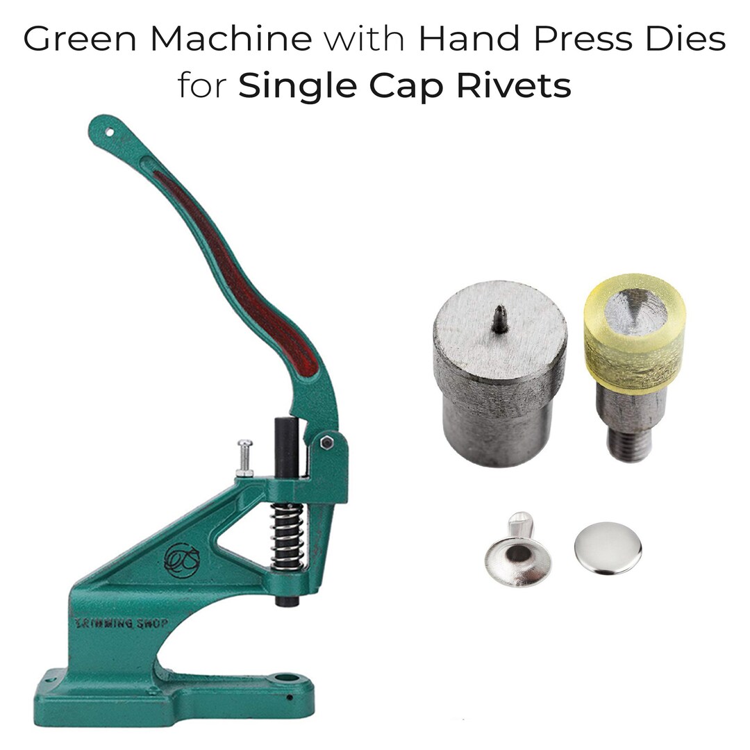 8mm-10mm Single Cap Tubular Rivets Fixing Dies With Green Hand Press ...