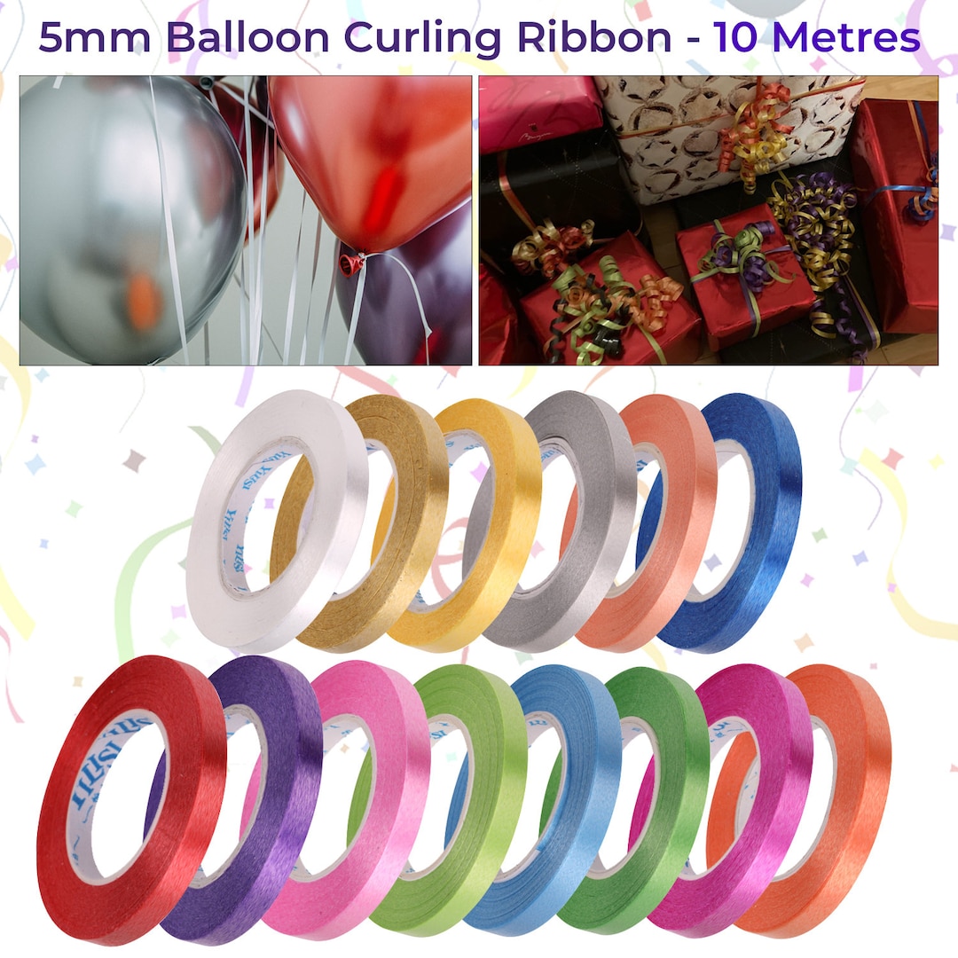 Curling Ribbon Metallic Balloon Ribbon Christmas Ribbons for Gift ...