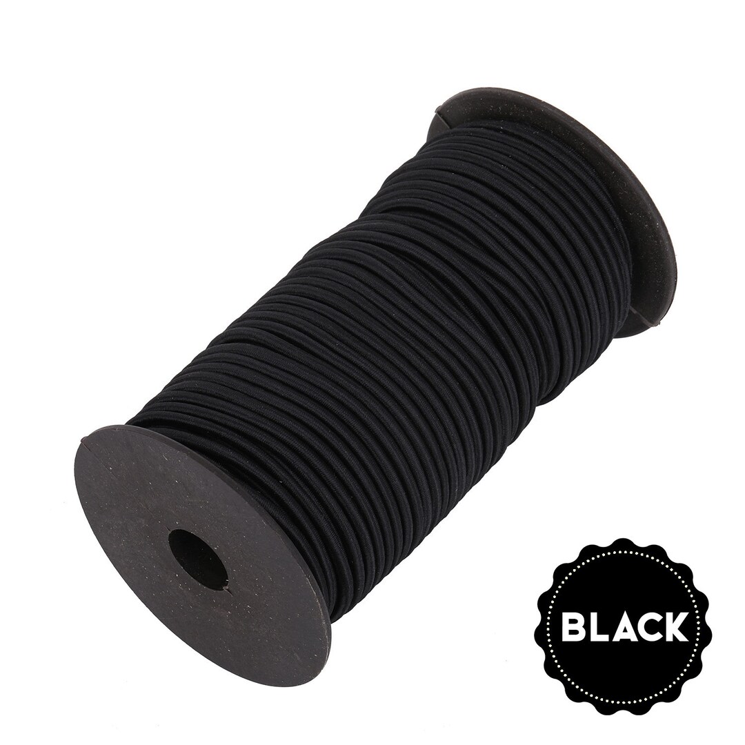 4mm Wide Bungee Rope Shock Cord, Stretchy Strap, Round Elastic String ...