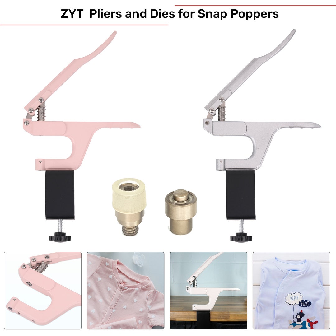 Snap Poppers Installation Dies Set With Pink ZYT Table Top - Etsy