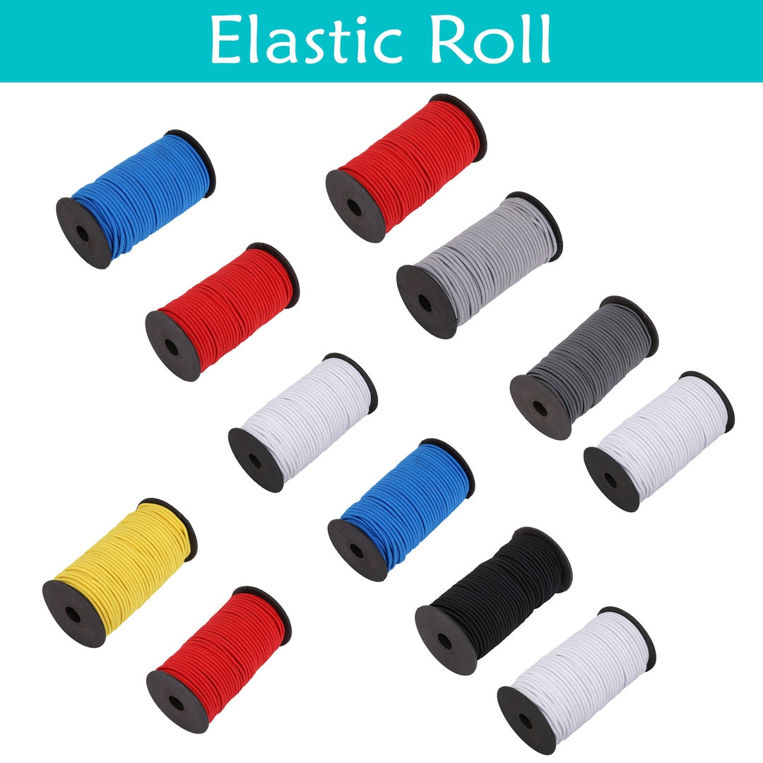 4mm Wide Bungee Rope Shock Cord, 200 Metres Stretchy Strap, Elastic ...