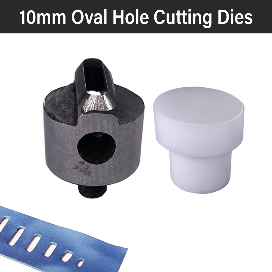 10mm-40mm Oval Shape Plastic Base Hole Cutter Die for Universal Green ...