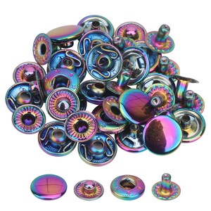 S Spring Snap Fasteners, Rainbow S Spring Snaps, Metal S Spring Press ...