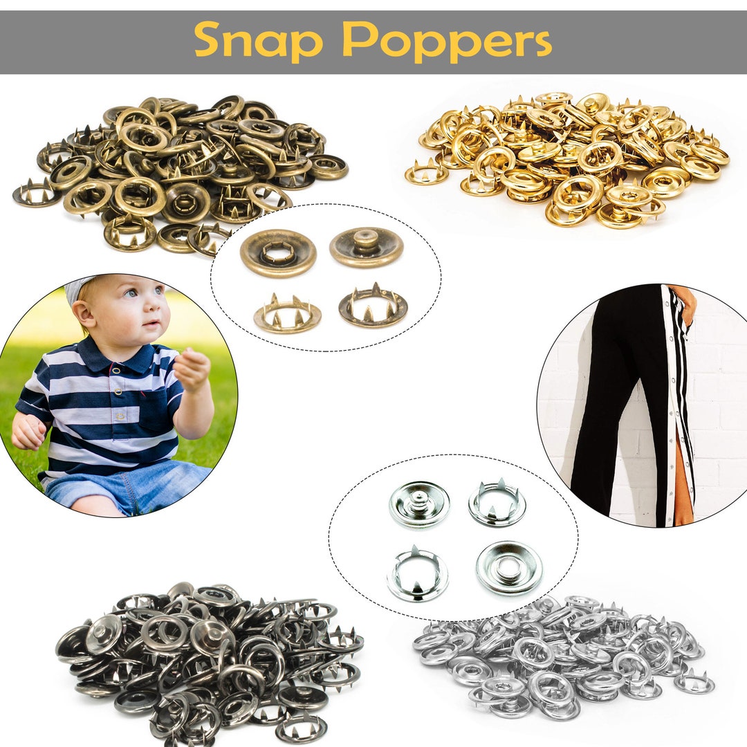 20mm Snap Fasteners Poppers Prong Ring Press Studs for Sewing - Etsy