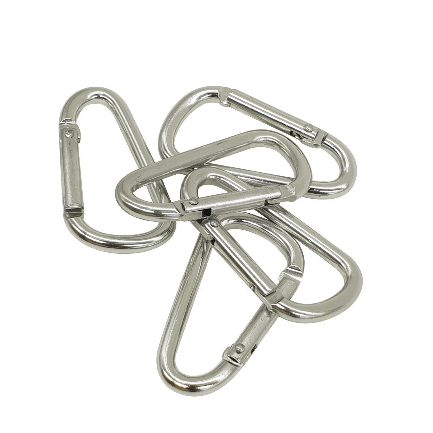 Silver Carabiner Small Spring Clip Snap Clasp Hook Keyring - Etsy UK