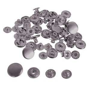 4 Parts S Spring Press Studs 17mm Snap Fasteners Lightweight - Etsy UK