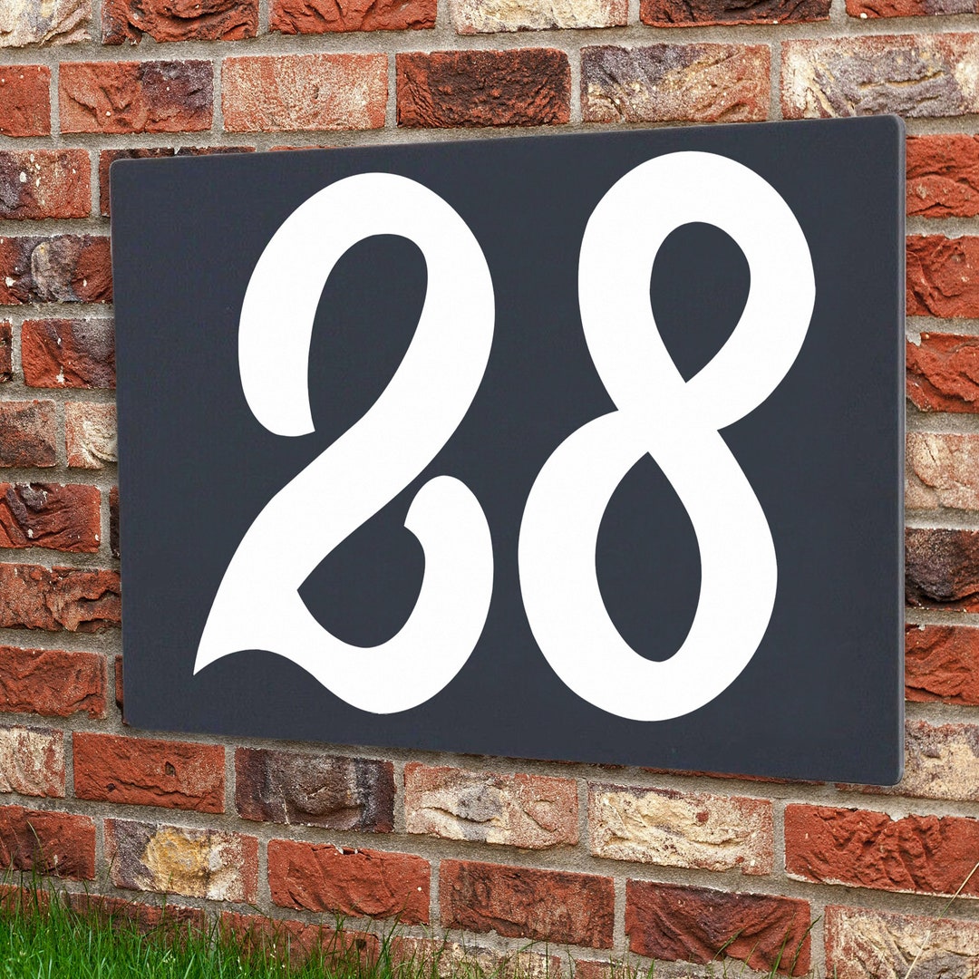 Personalised House Floating Number Sign Plaque Name Street Road Plate ...