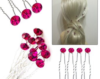 Hot Pink Hair Clips | Etsy