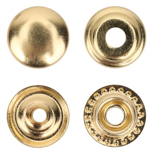 10MM Press Studs 4 Parts Durable Snap Fasteners No Sew Metal Buttons ...