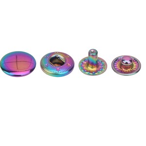 S Spring Snap Fasteners, Rainbow S Spring Snaps, Metal S Spring Press ...