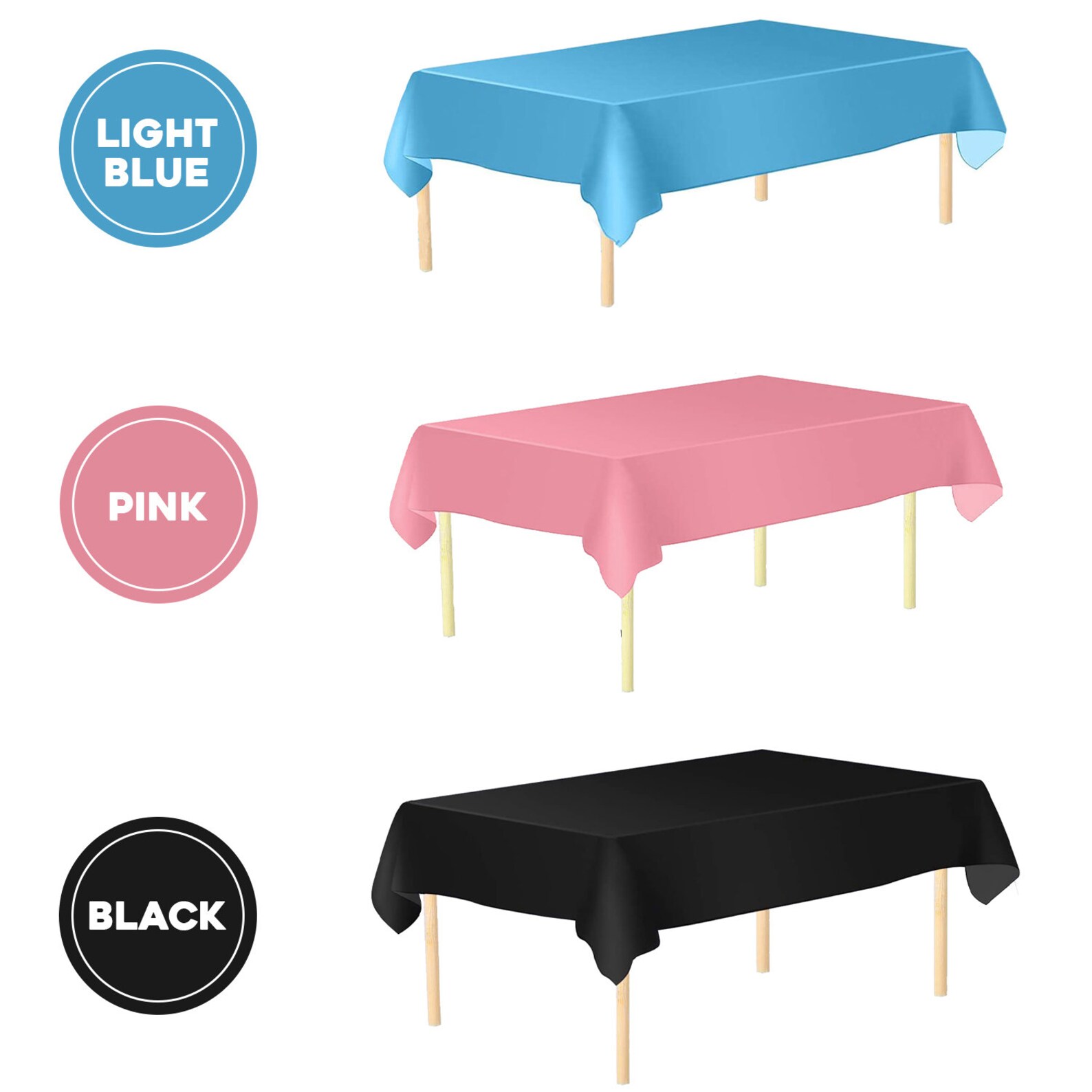 Plastiktischdecke Plastiktischdecke Für Hochzeit Babyparty | Etsy