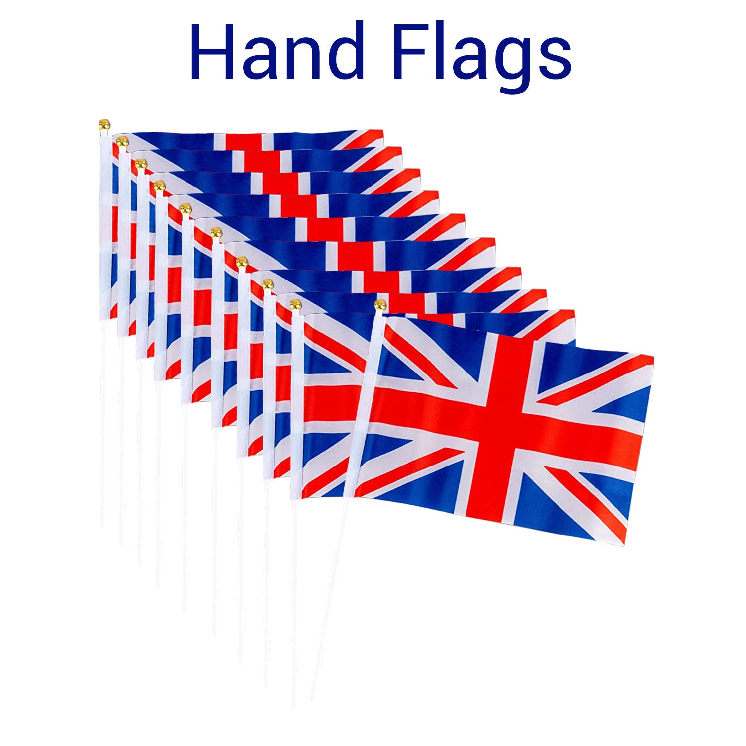 Union Jack Hand Wave Flag Great Britain England National Stick - Etsy UK