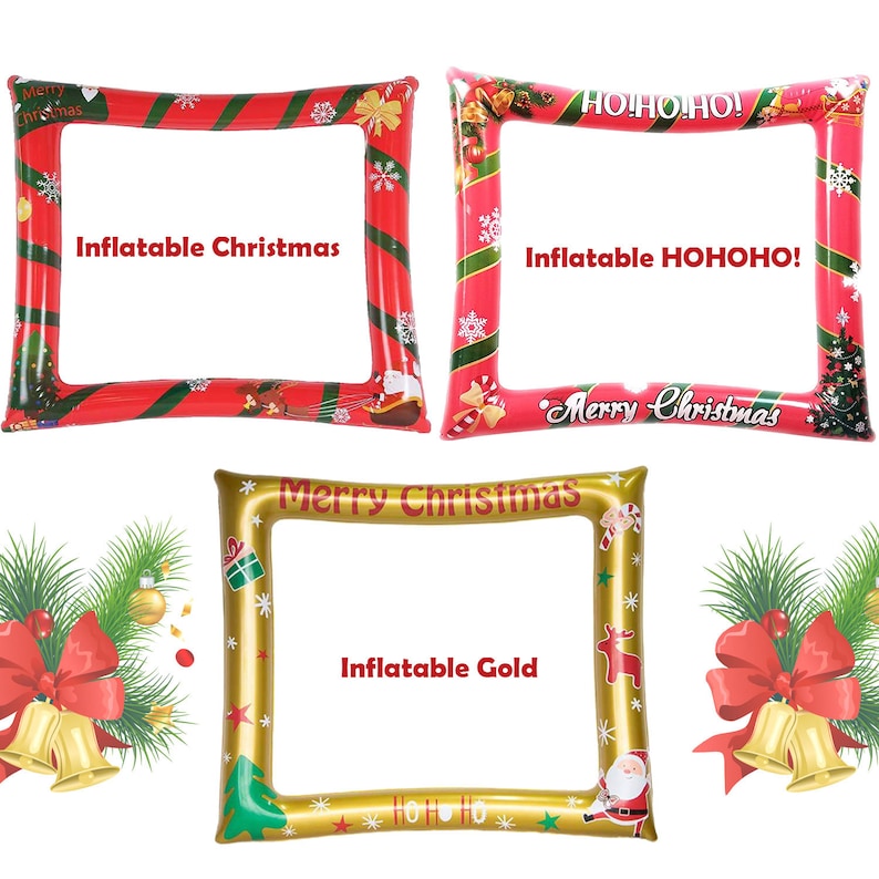 Christmas Party Photo Booth Props Inflatable Christmas Party - Etsy