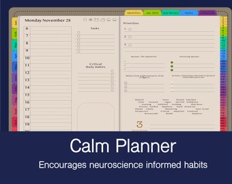 Calm Planner - Etsy