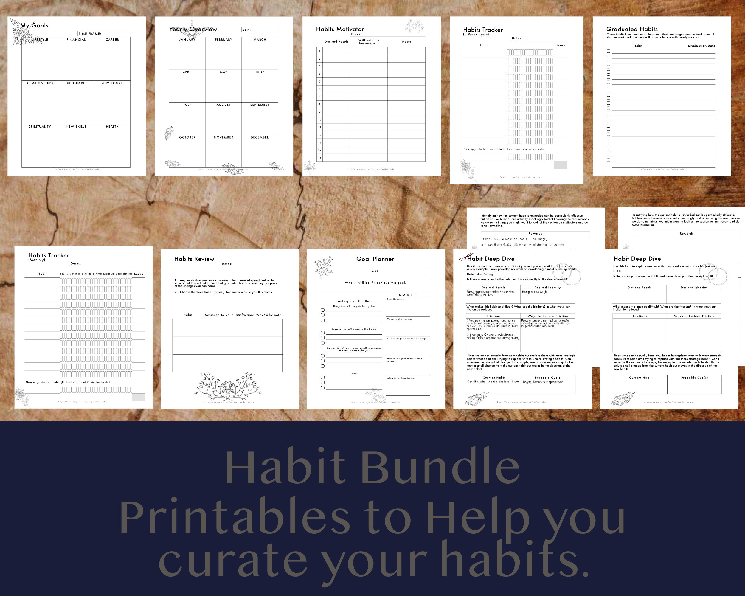 Printable Habit Bundle - Etsy