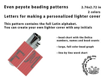 Peyote Alphabet Pattern - Etsy