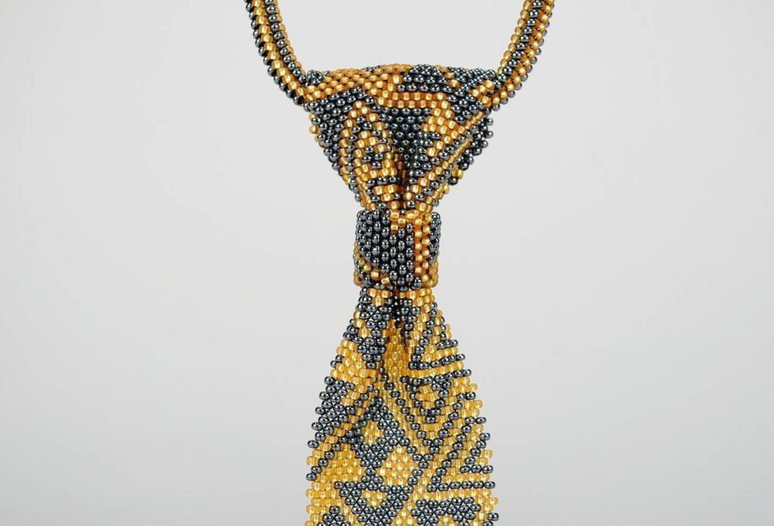 Beaded Pattern Beaded Necklace Geometric Pattern Large Pattern - Etsy