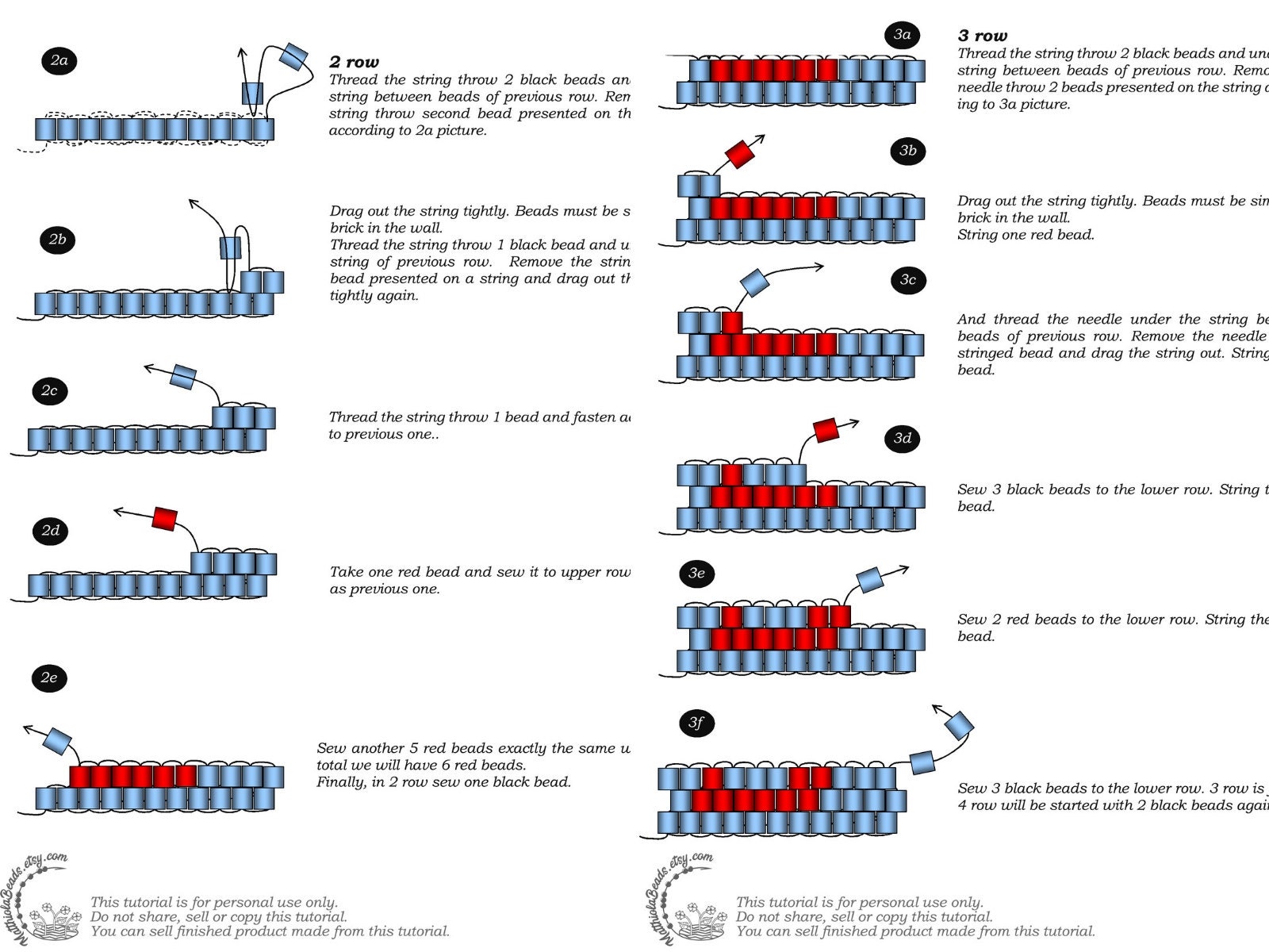 Brick Stitch Initial Necklace Pattern: Beaded Letter Pendant (PDF ...