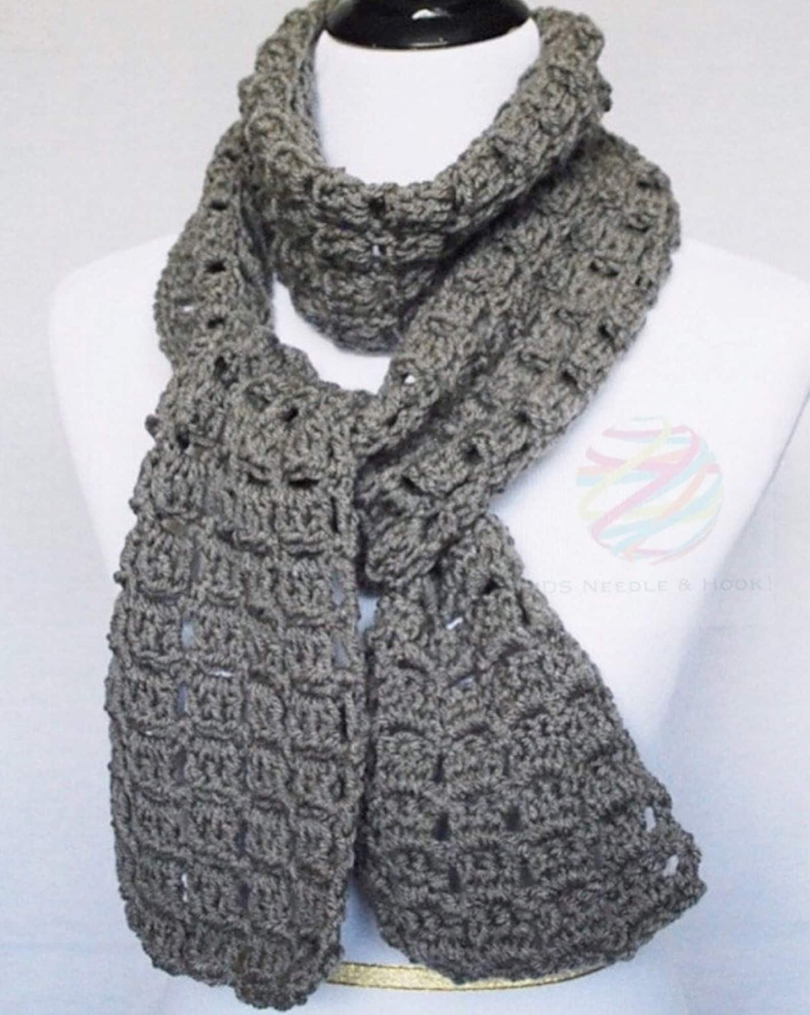 Crochet Scarf Pattern Crochet Super Scarf Long Scarf - Etsy