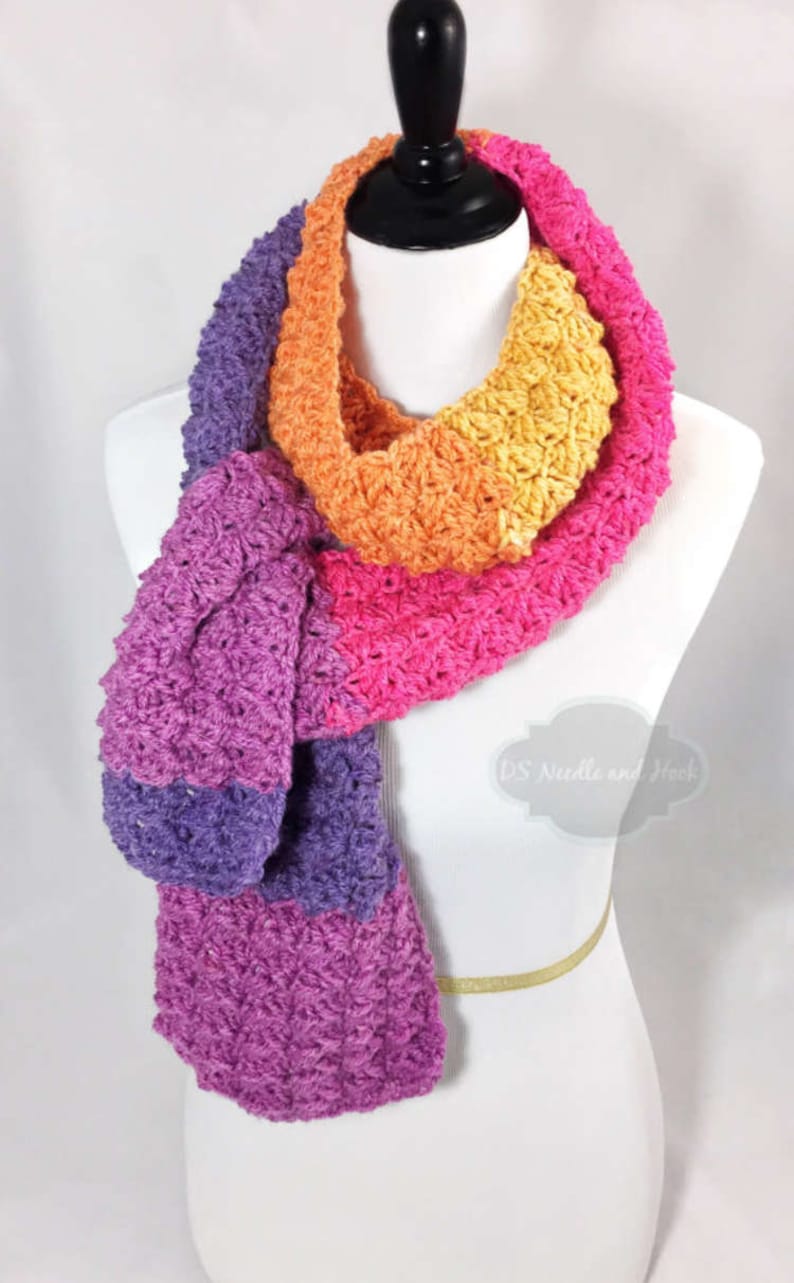Crochet Scarf Pattern, Crochet Super Scarf, Long Scarf Pattern, Crochet ...