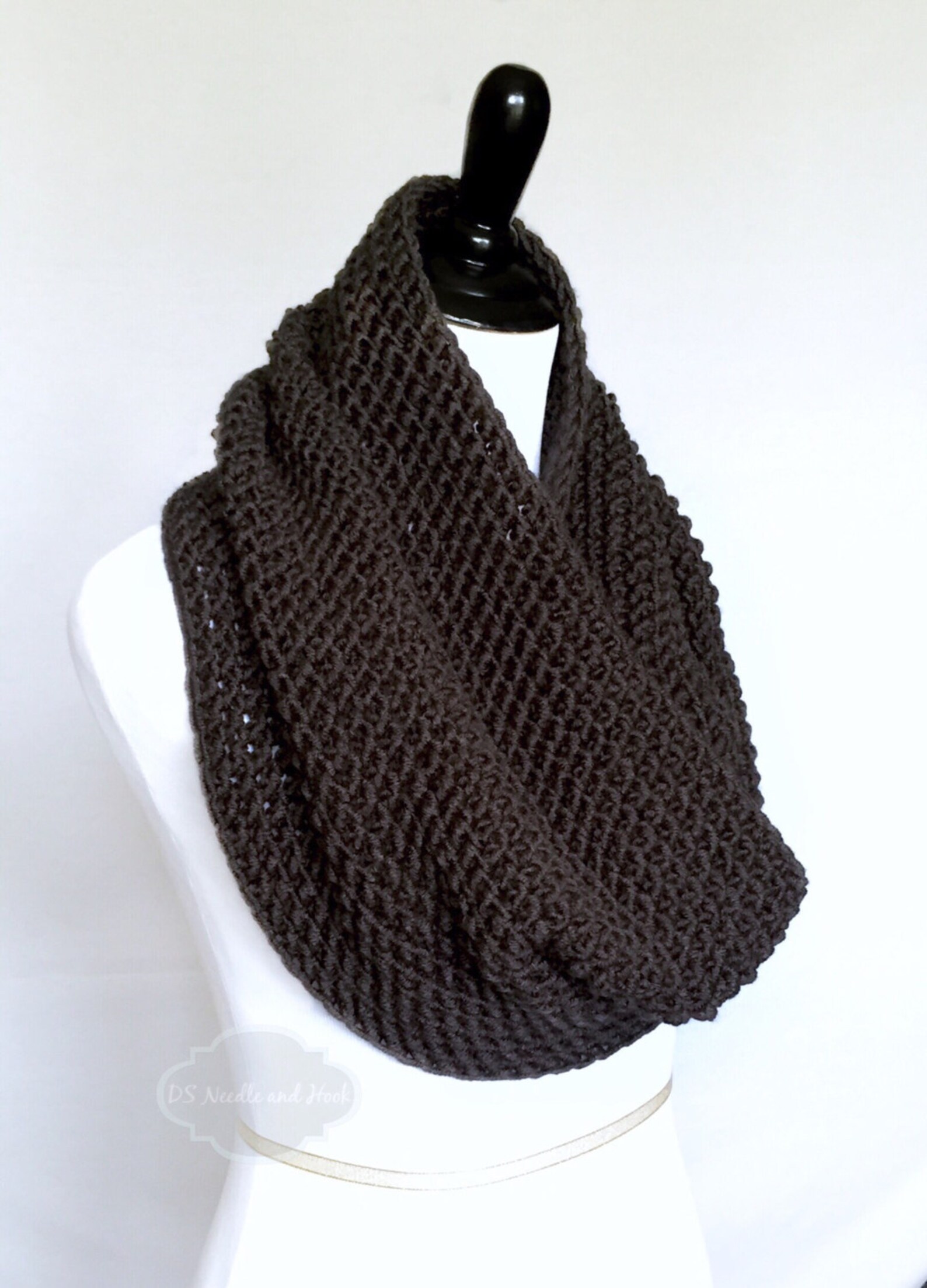 Grey Crochet Scarf, Chunky Gray Cowl, Shoulder Wrap, Gray Neck Warmer ...