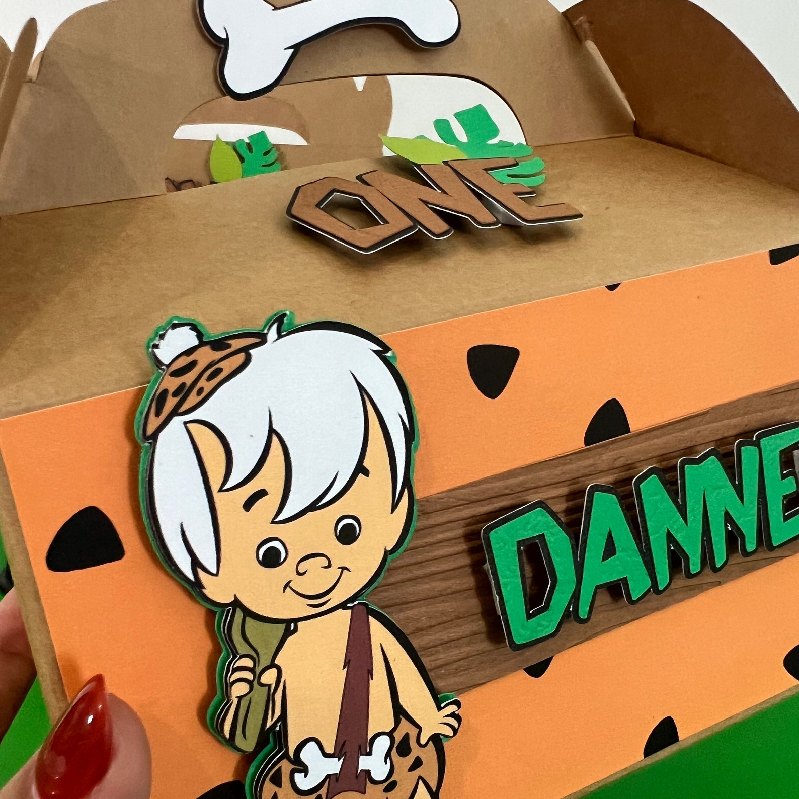 Bam Bam Gable Favor Box | Favox Box | Gable Box | | Lunchbox Favor | - Etsy