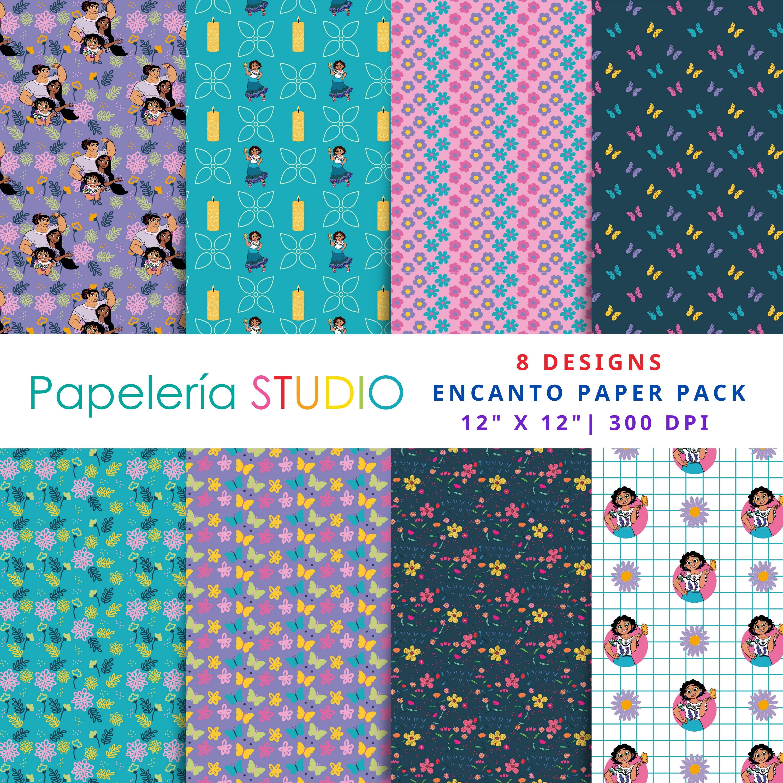 Encanto Digital Paper | Papel Digital | Scrapbook Paper | Papel ...