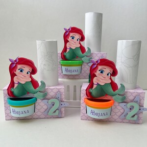 Mermaid Favor Box | Favox Box | Activity Box | | Coloring Pages ...