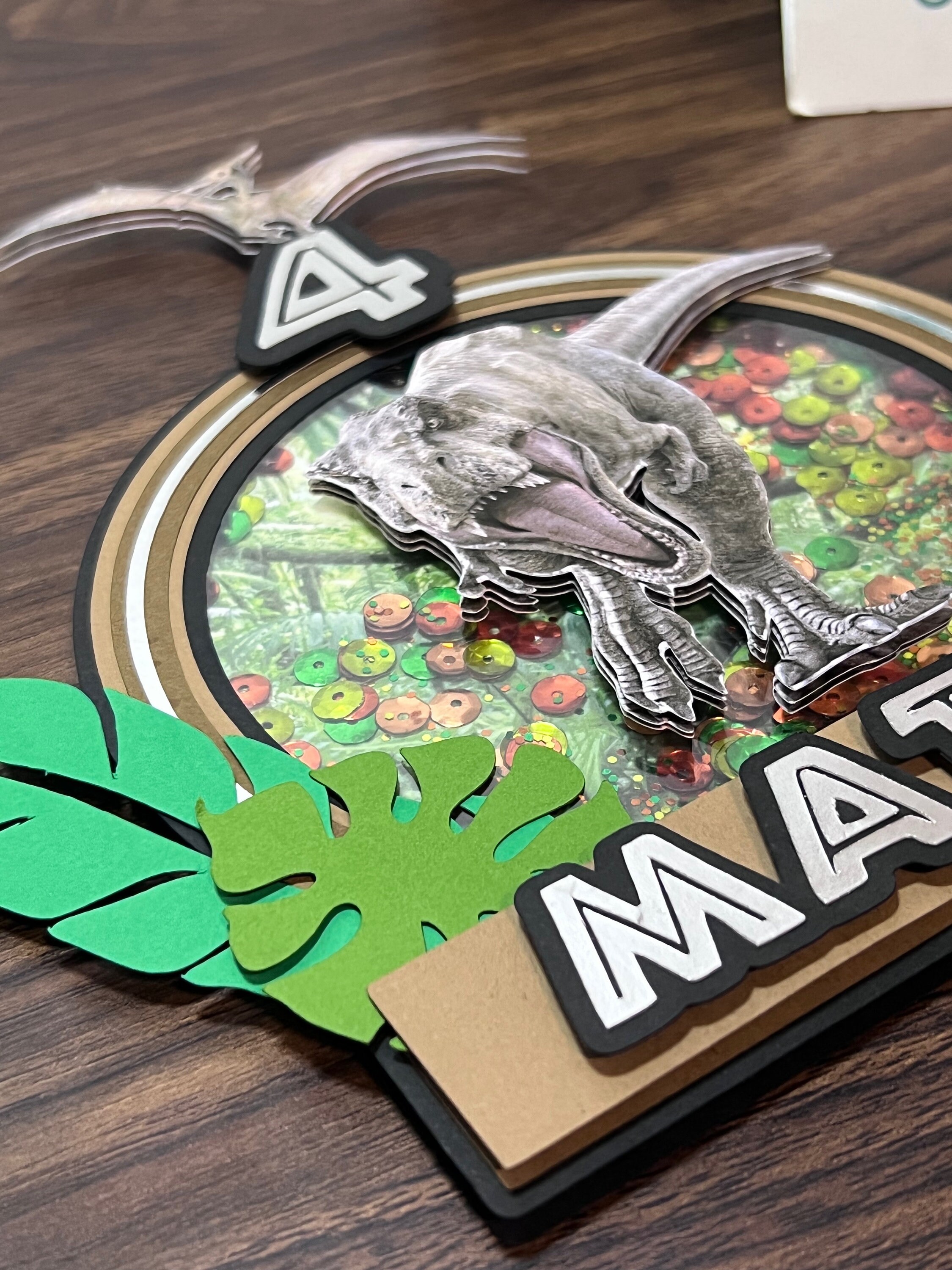 Jurassic World Cake Topper Shaker | Jurassic Birthday Party | Jurassic ...