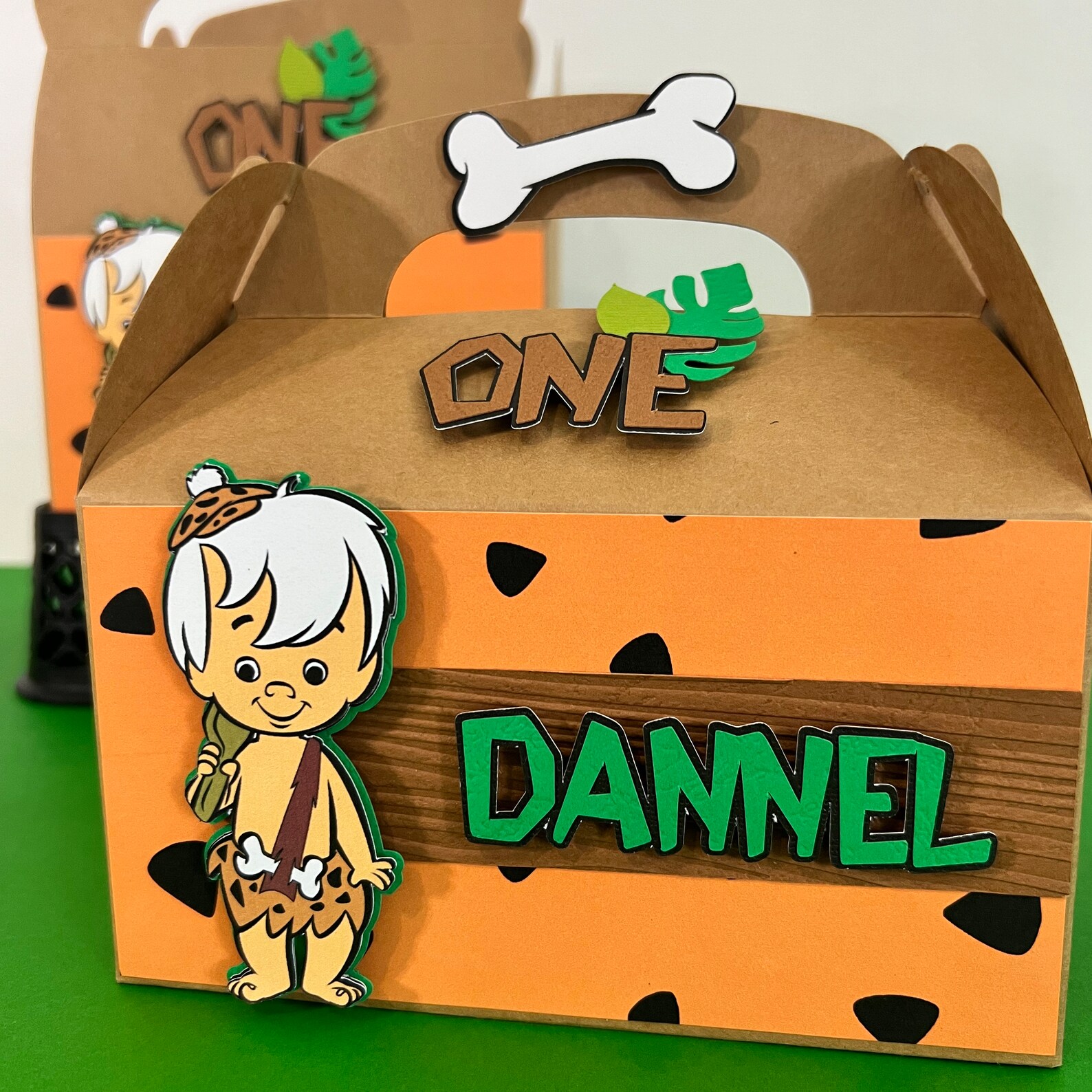 Bam Bam Gable Favor Box | Favox Box | Gable Box | | Lunchbox Favor | - Etsy