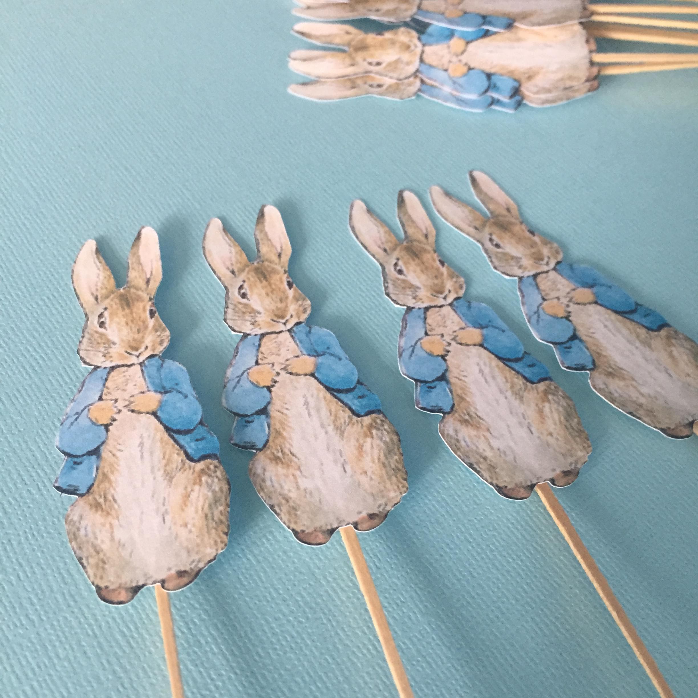 Classic Peter Rabbit Cupcake Toppers | Cupcake Toppers | Peter Rabbit ...