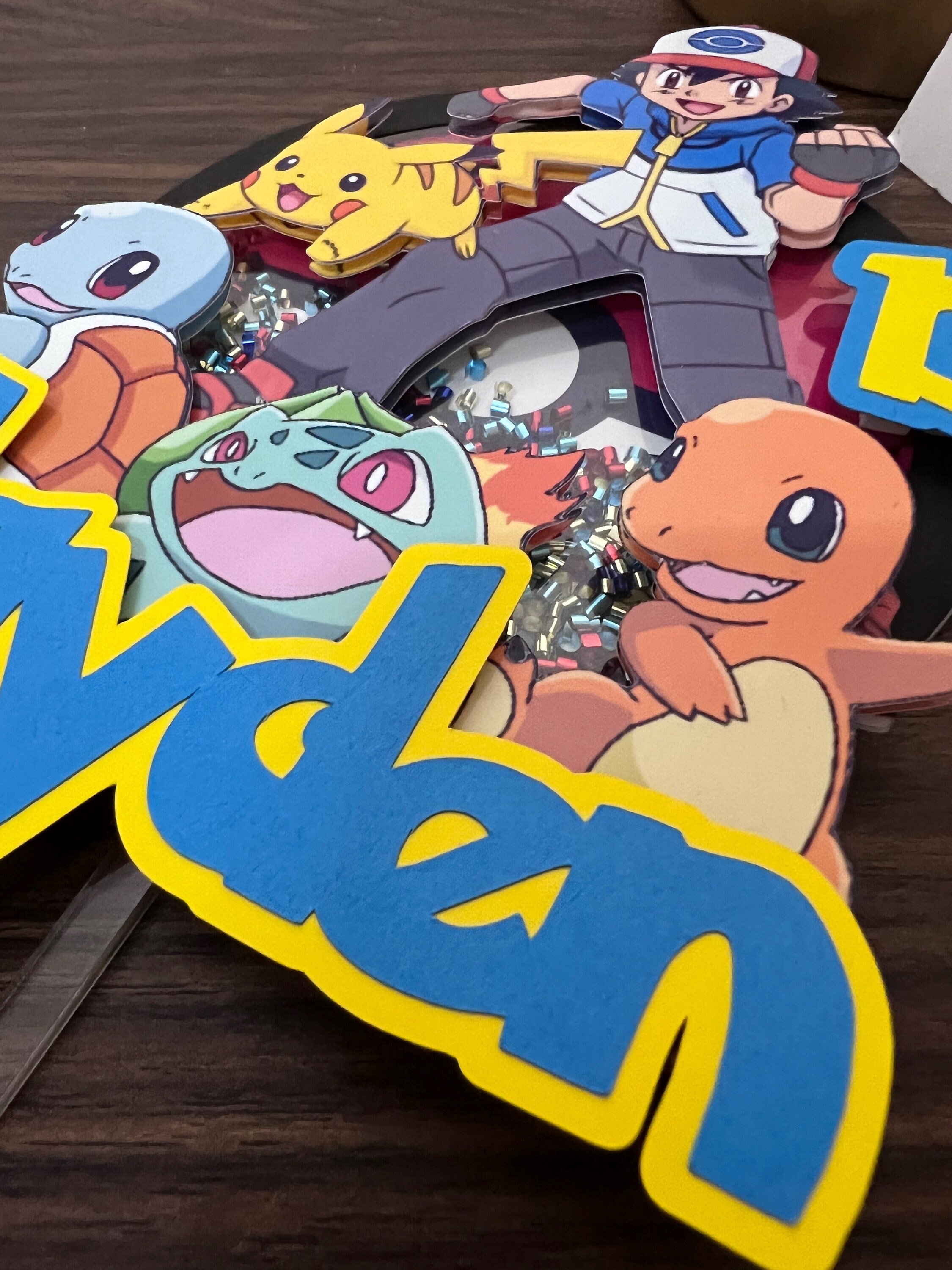 Pokemon Cake Topper Shaker Pokemon Birthday Cake Topper Shaker Cake ...