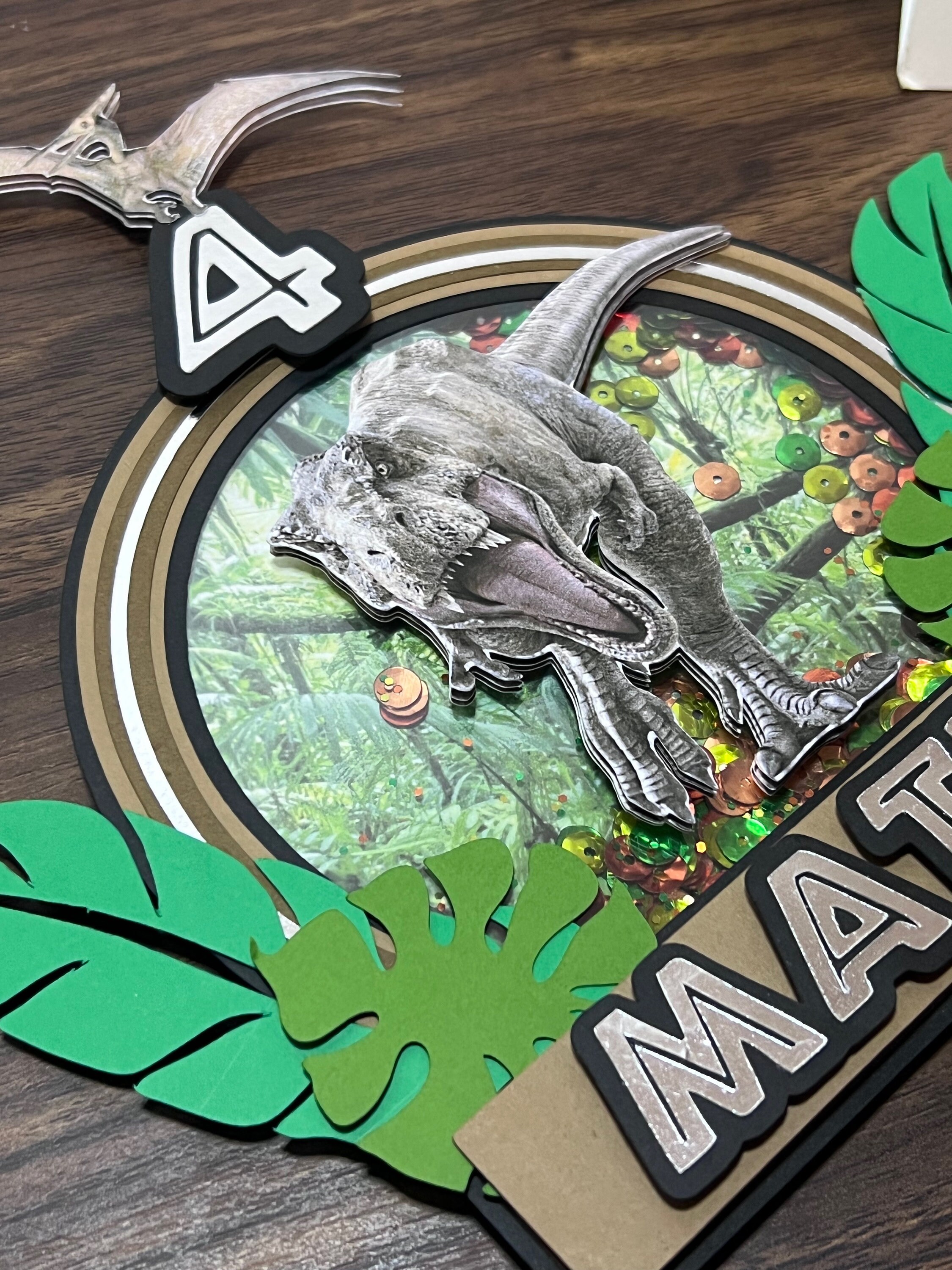 Jurassic World Cake Topper Shaker | Jurassic Birthday Party | Jurassic ...