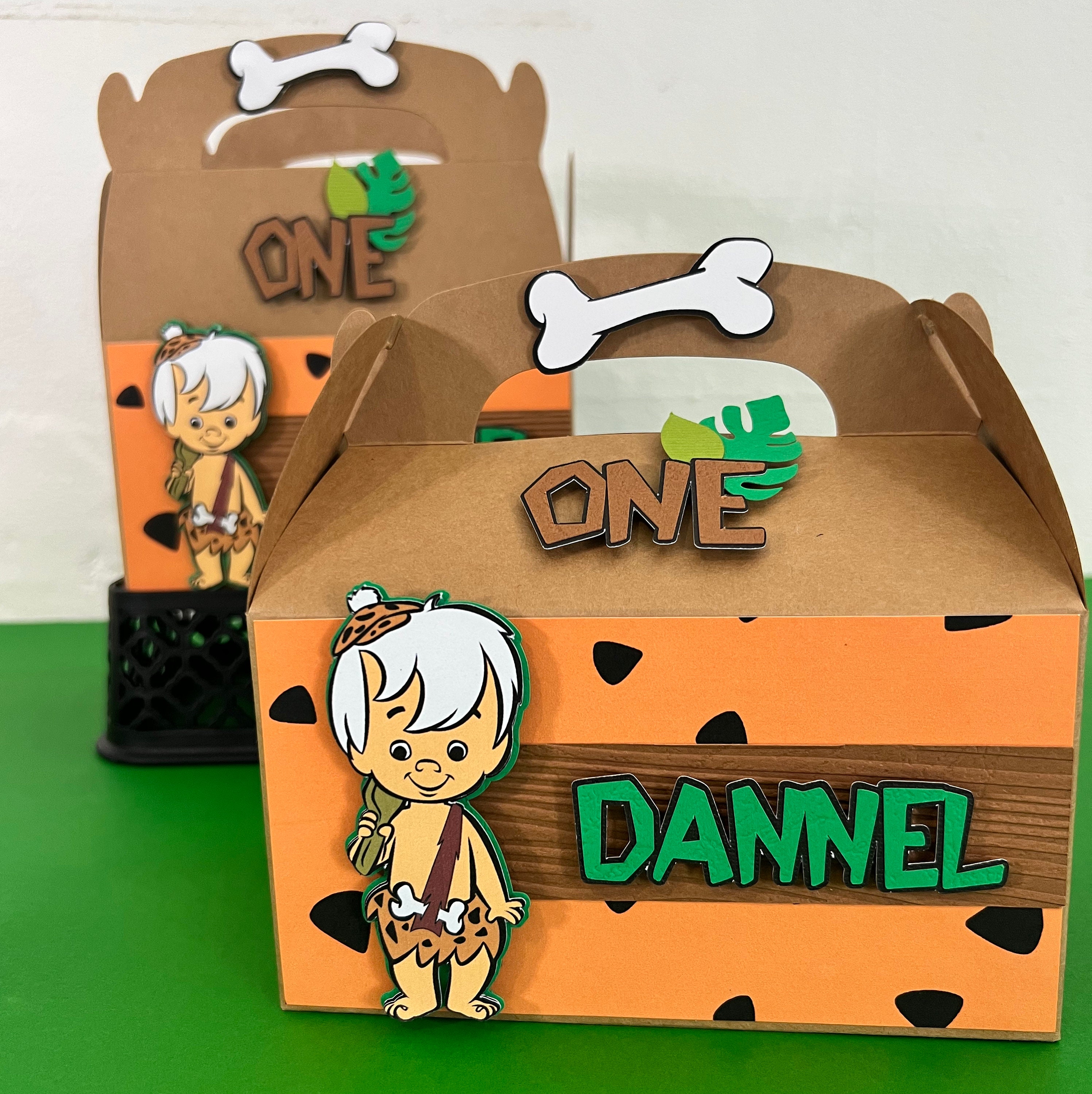 Bam Bam Gable Favor Box | Favox Box | Gable Box | | Lunchbox Favor | - Etsy
