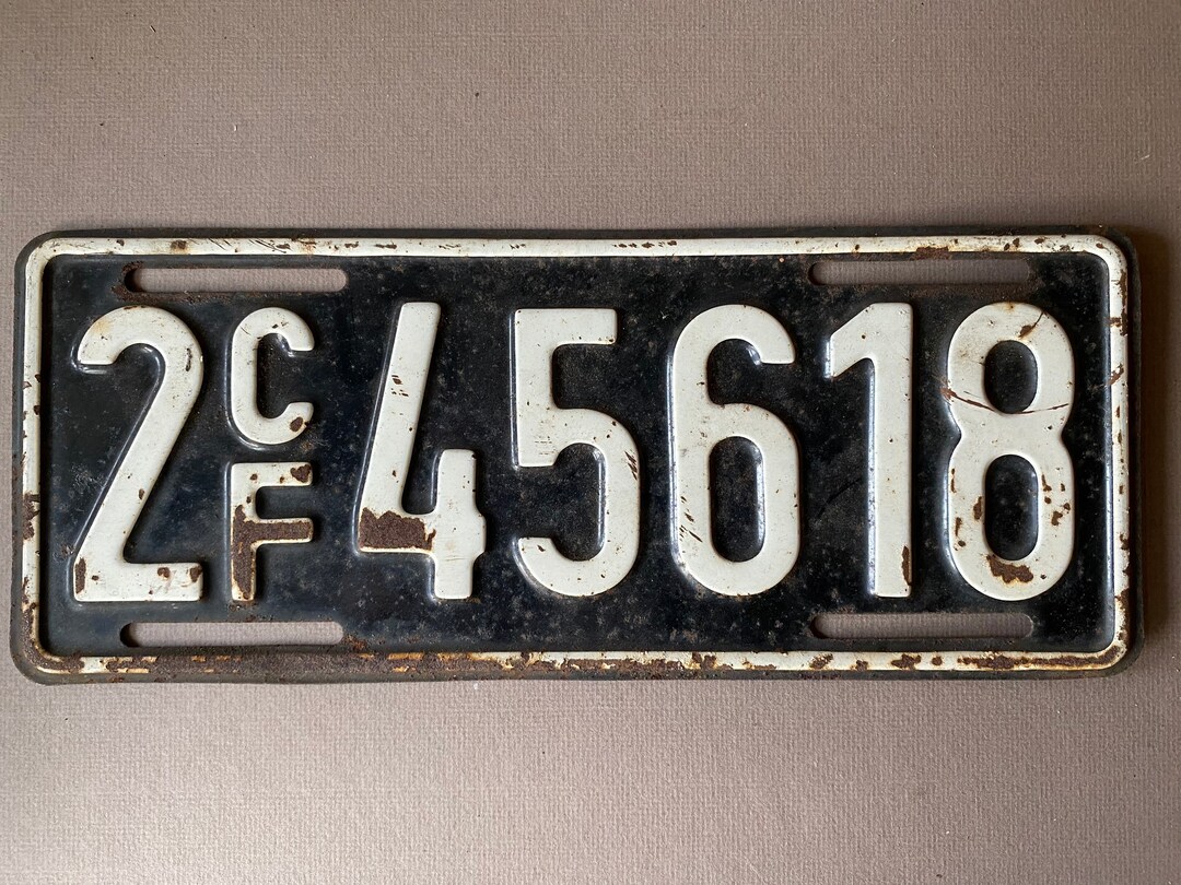 1960s US Forces in France CF License Plate - Etsy