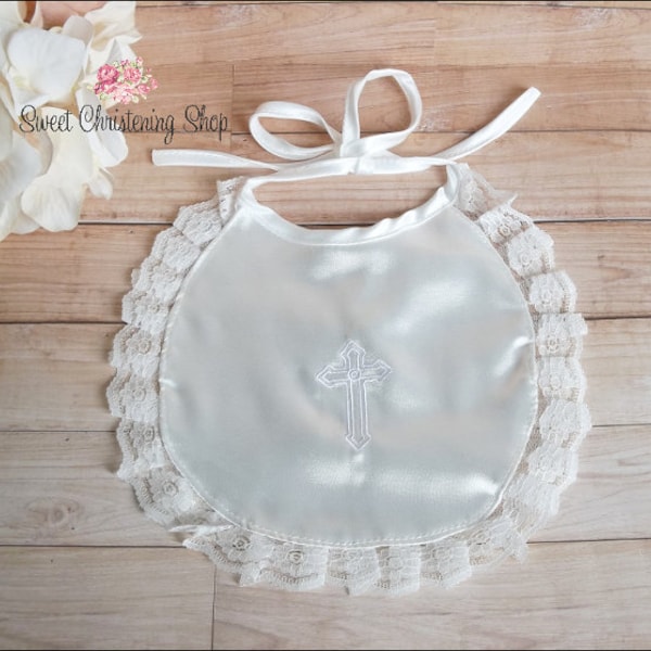 Christening Bib - Etsy