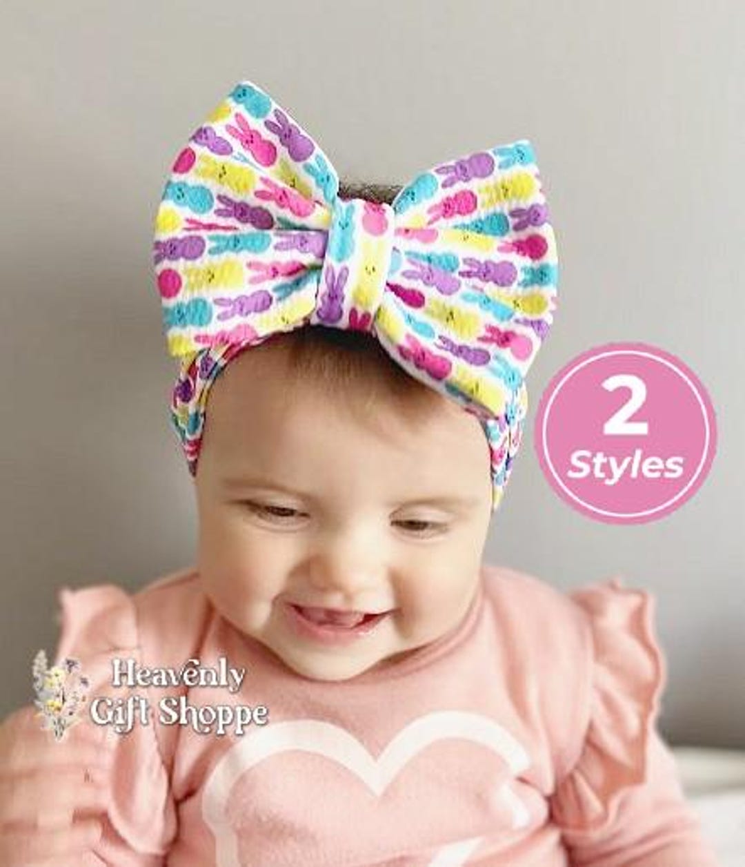 Easter Baby Headbands - Easter Peeps Bow - Easter Headwrap - Peeps ...