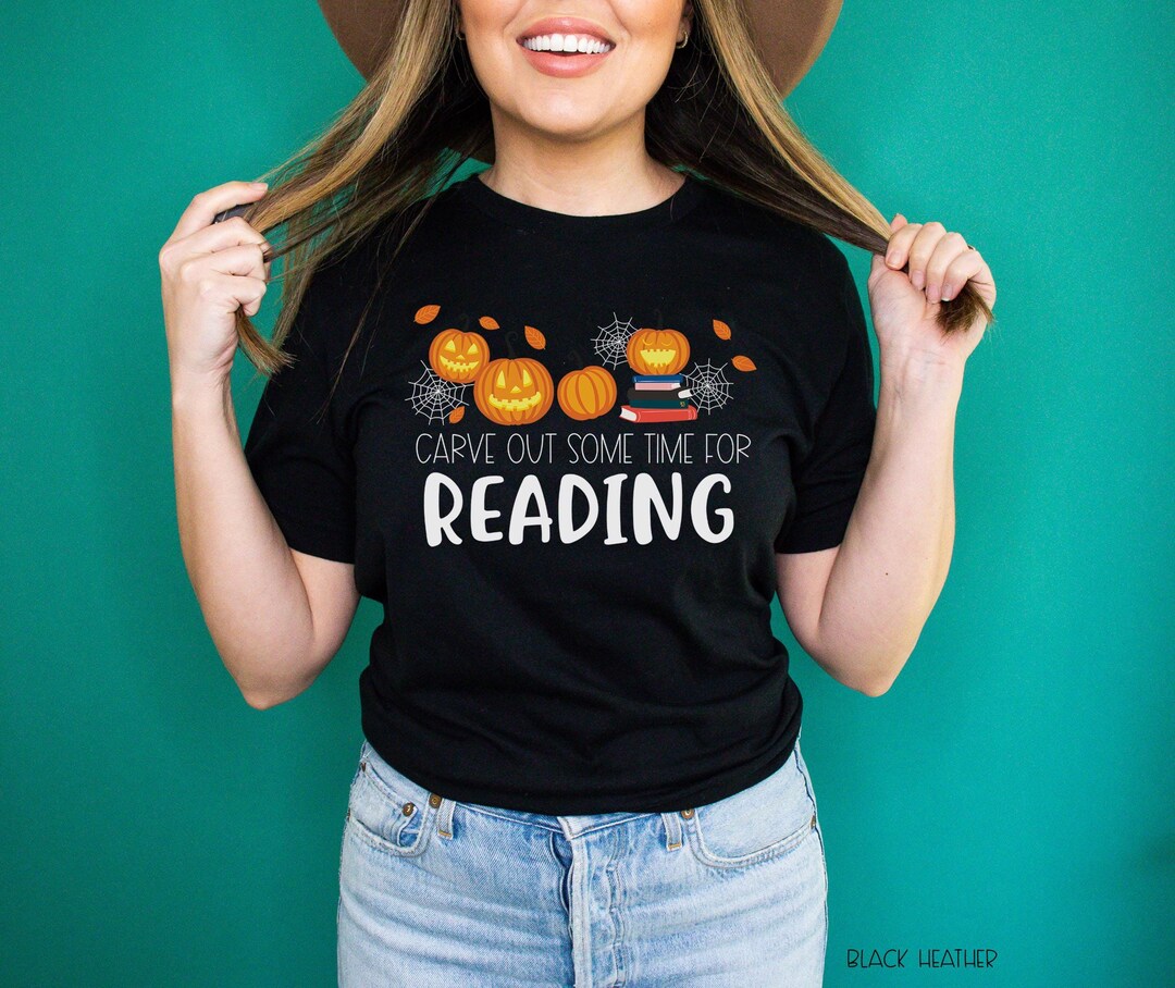 Carve up Some Time for Reading Halloween Librarian Unisex T-shirt - Etsy