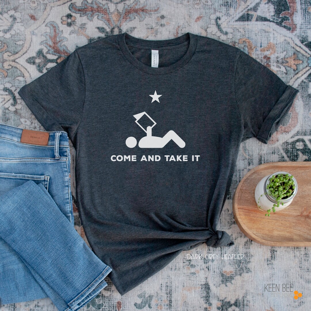 Come and Take It Book Reading Librarian Short Sleeve T-shirt Librarian ...
