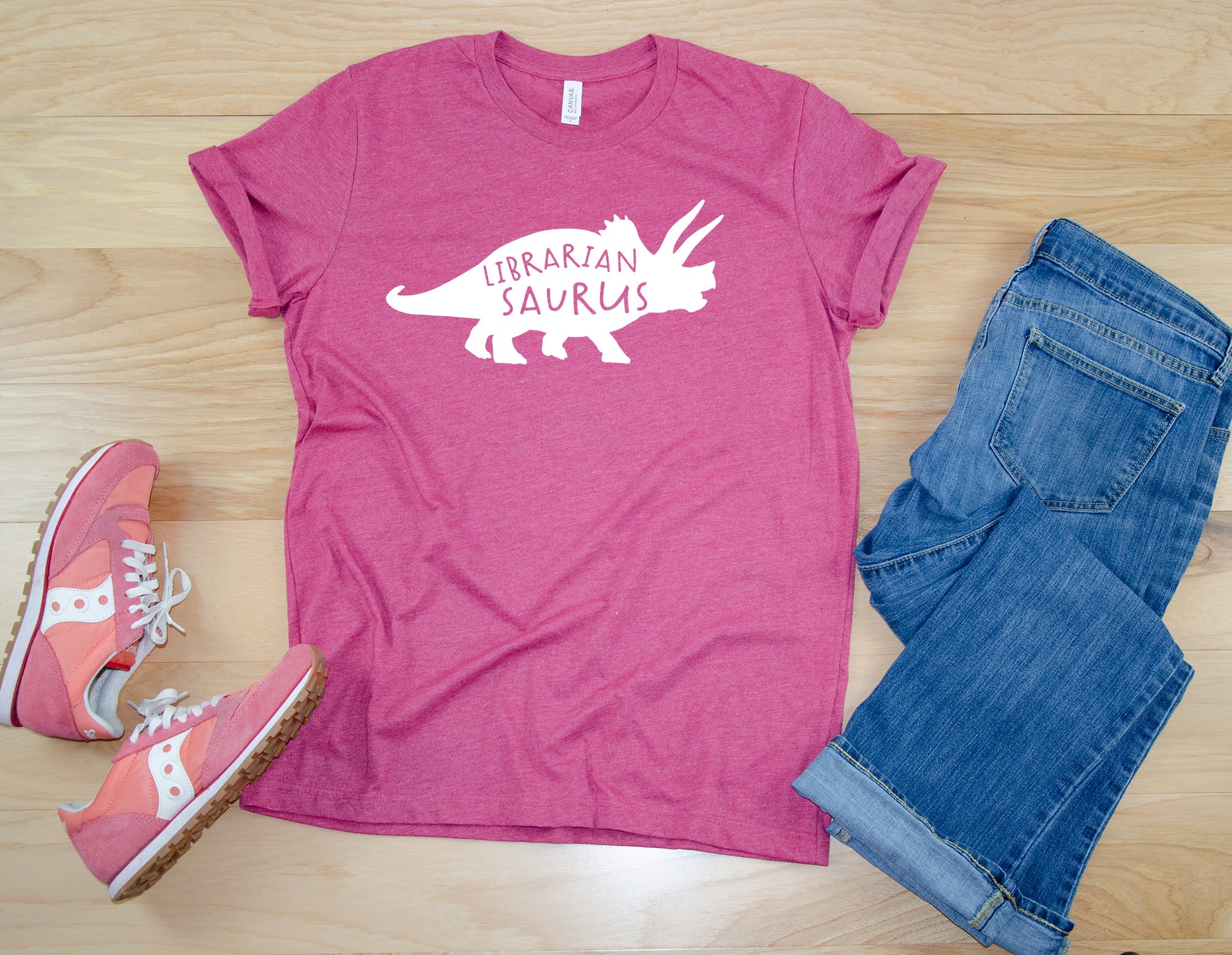 Librarian Saurus Dinosaur Librarian & Reading T-shirt | Bookish Tshirt ...