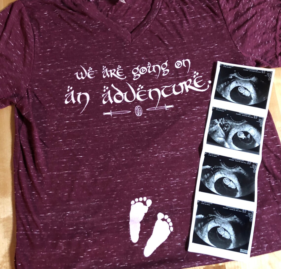 Lord of the Rings inspired Pregnancy Announcement Tshirt | Etsy
