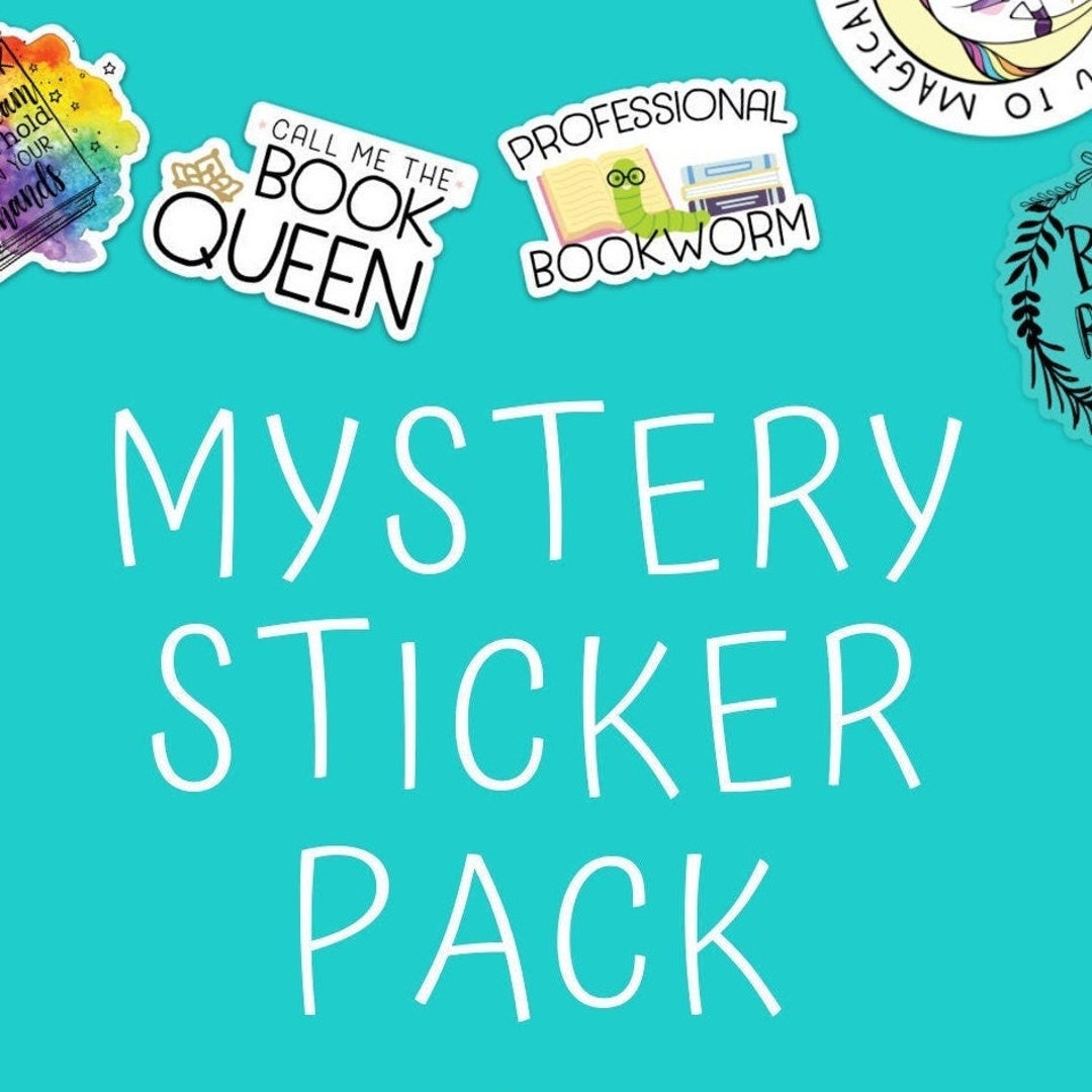 Mystery Sticker Pack Librarian & Reading Theme 3 Inch Die Cut Vinyl ...