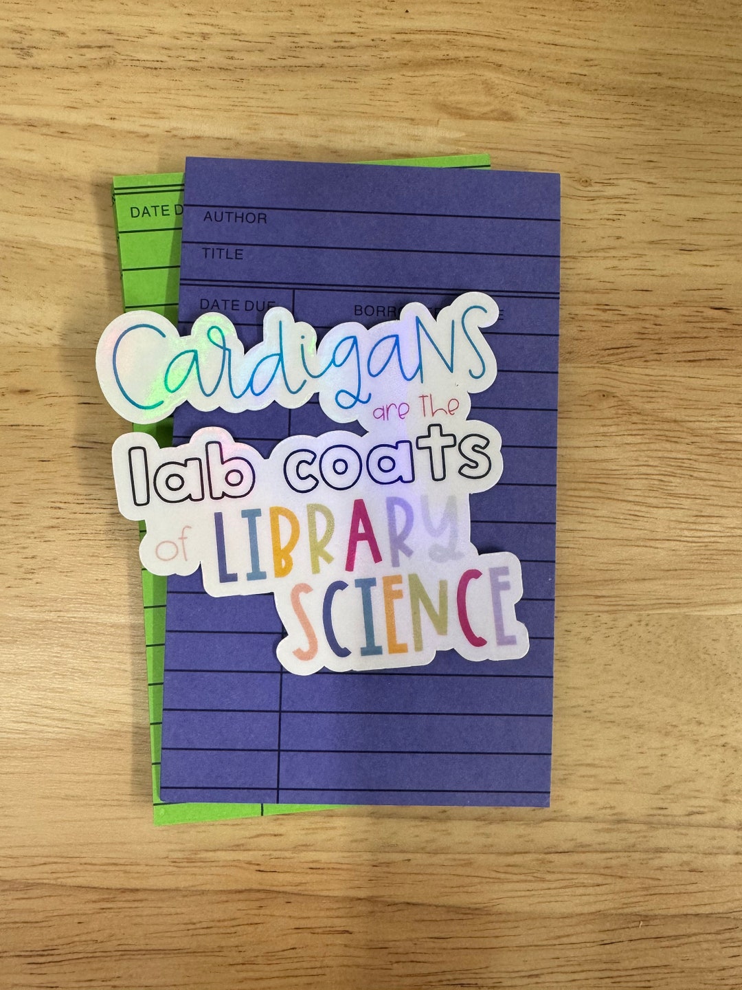 Cardignas Are the Lab Coats of Library Science Librarian & Reading 3 X ...