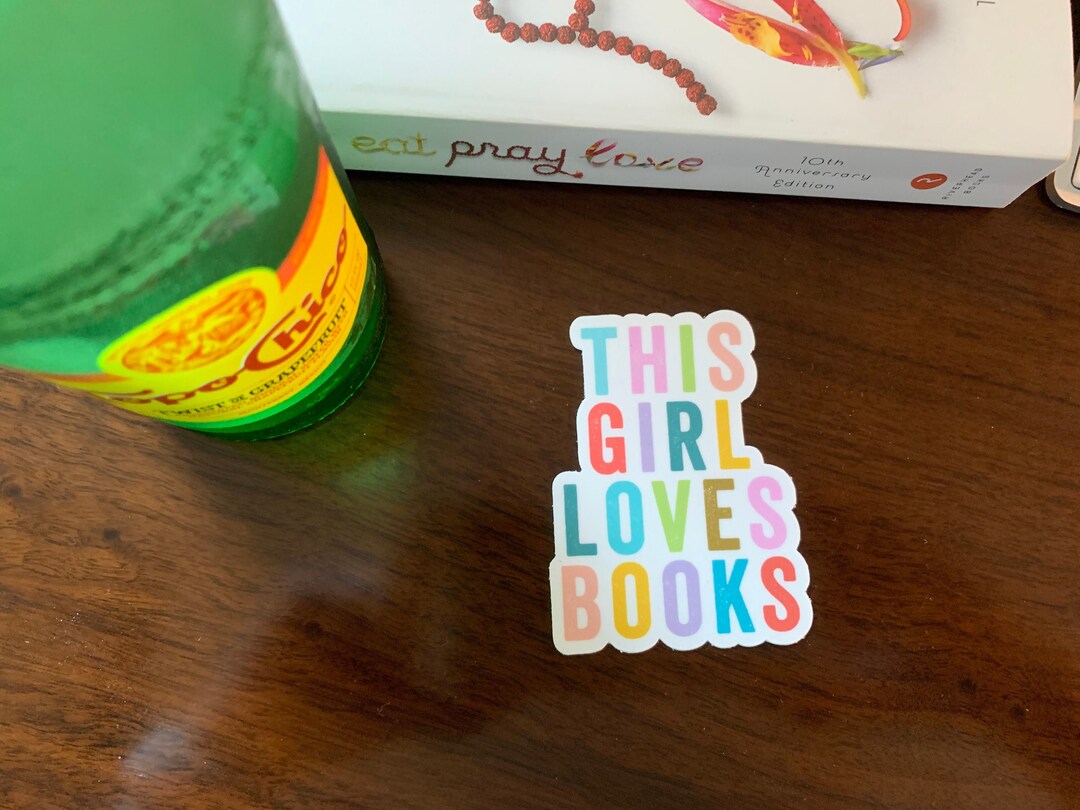 This Girl Loves Books Librarian & Reading 2.28 X 3 Inch Die Cut Vinyl ...