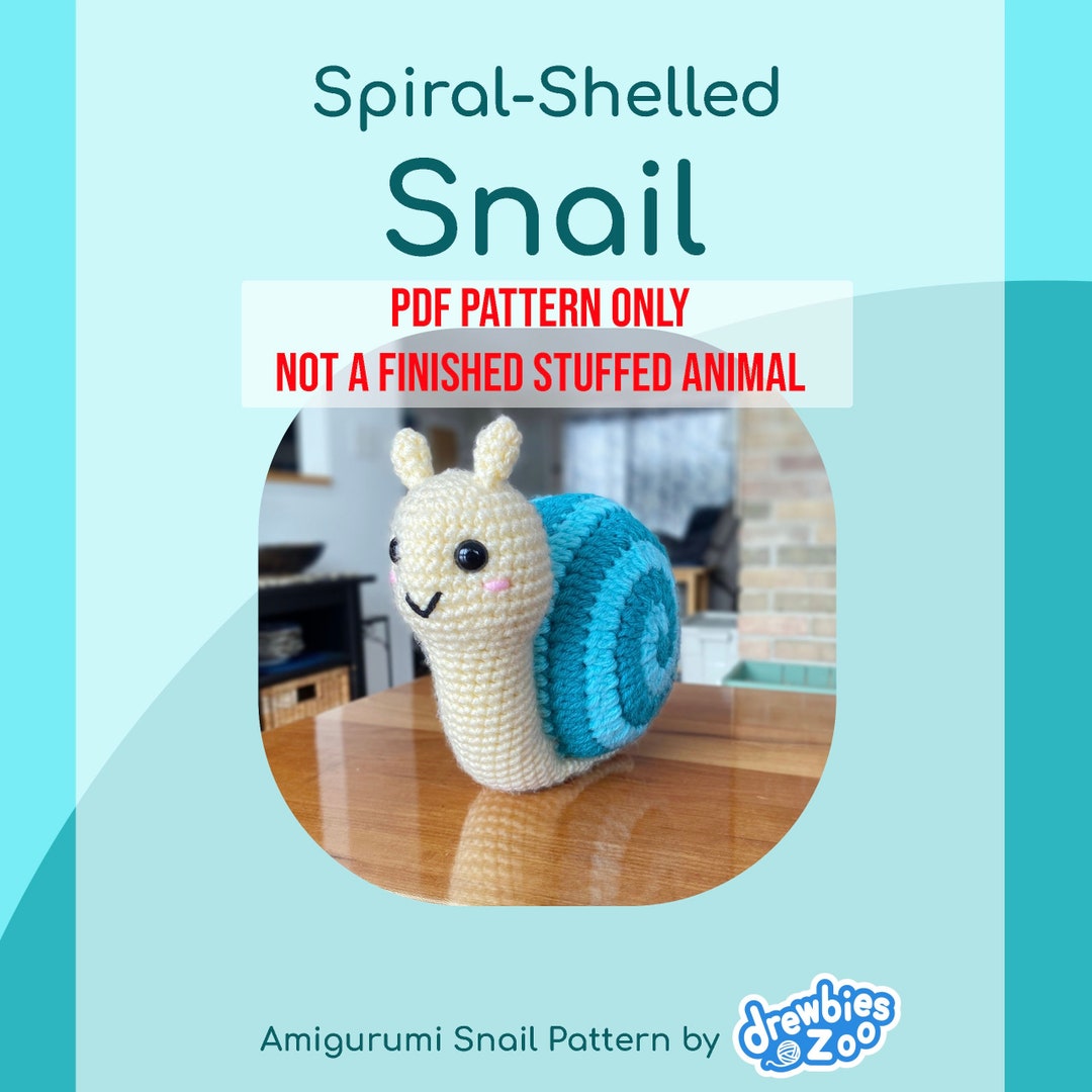DIGITAL PDF PATTERN for Spiral-shelled Snail Amigurumi - Etsy