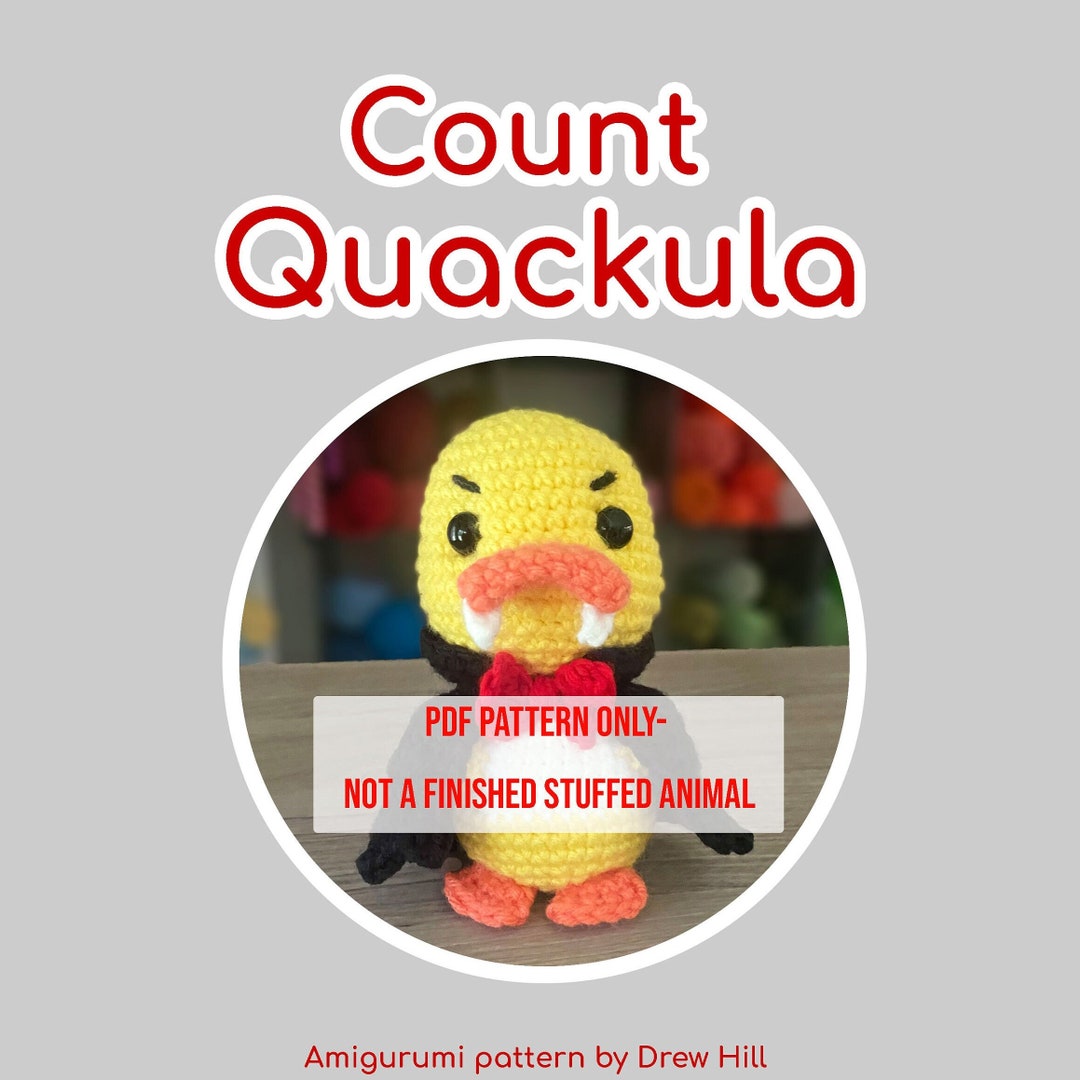 DIGITAL PDF PATTERN Count Quackula Amigurumi - Etsy
