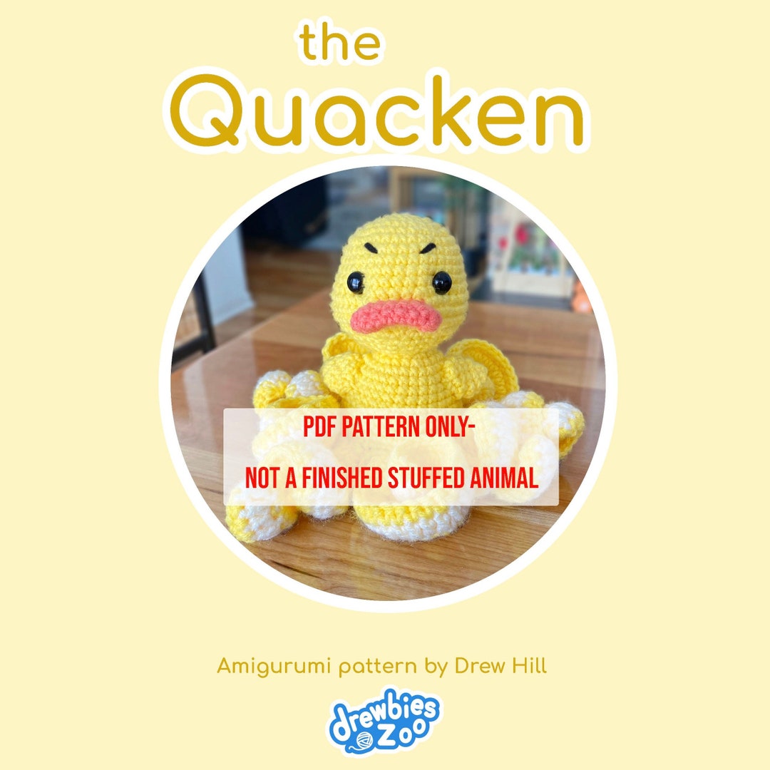 DIGITAL PDF PATTERN the Quacken Amigurumi - Etsy