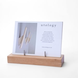 Oak Postcard Display Stand, Desk Accessory - Etsy