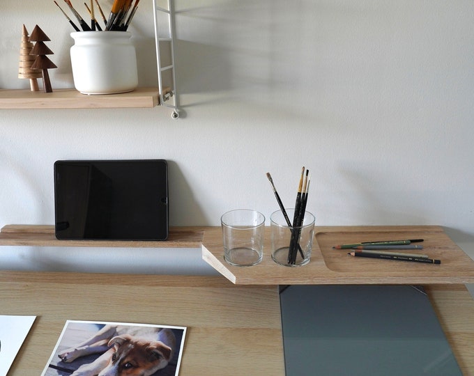 Solid Oak Shelf for Painters and Artists - Etsy UK